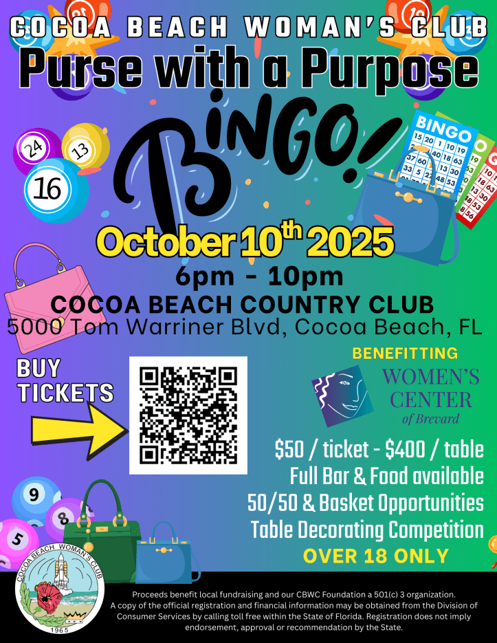 Purse with a Purpose BINGO! – Cocoa Beach Woman's Club