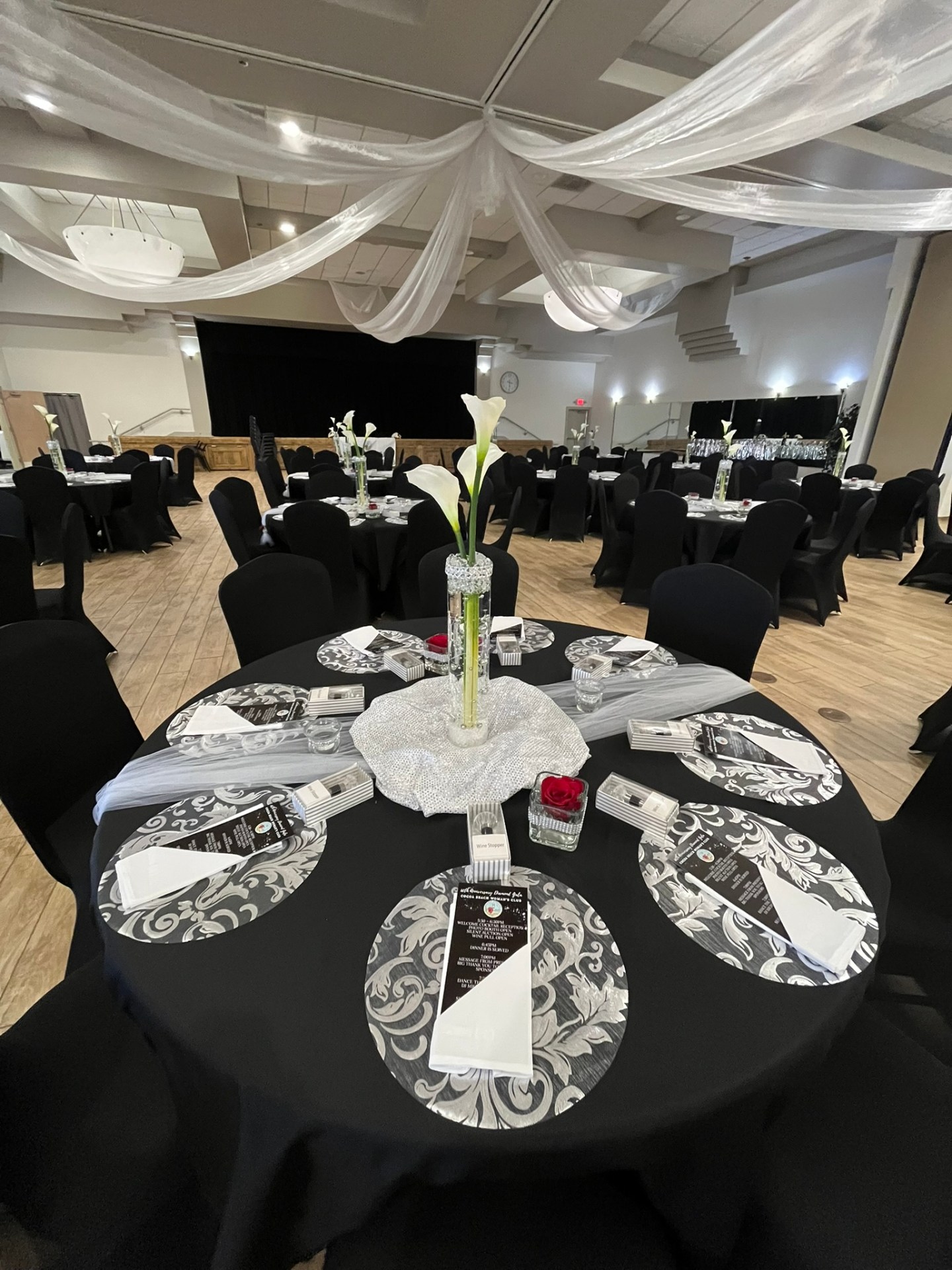 60th Anniversary Gala – Set up! – Cocoa Beach Woman's Club